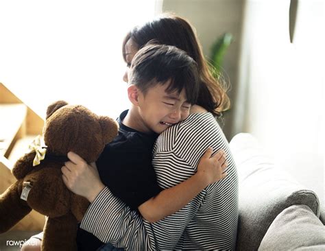 Download Premium Photo Of Japanese Mother Comforting Her Son 11470 มี