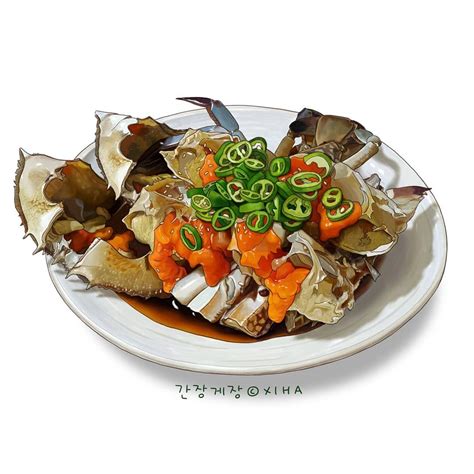 967 個讚，26 則留言 Instagram 上的 Xiha（xihanation）：「 너 체포🦀🦀😝 간장게장 진미식당 한식 그림 그림스타그램