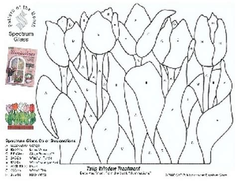 Stained Glass Tulips Patterns