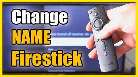 How To Change The Name Of Your Amazon Firestick Identify Easy YouTube