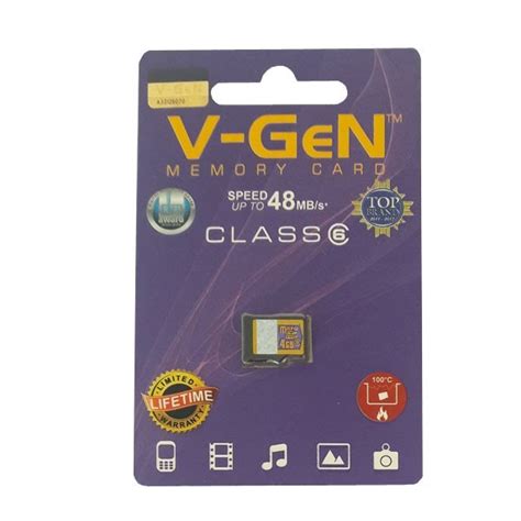 Jual V Gen Microsd 4gb Class 6 Ori Shopee Indonesia