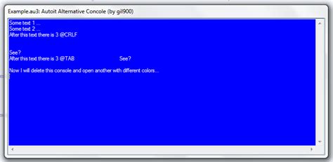 guiconsole create and write to alternative console enter inputs through the console new