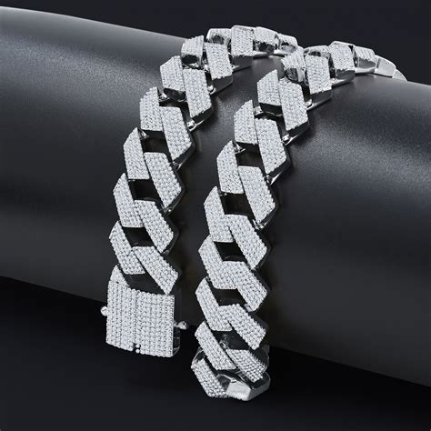 Aglow 18mm Brass Iced Out Chain I 963211 Watches International Llc