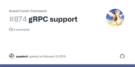 grpc support · issue 874 · laravel lumen framework · github
