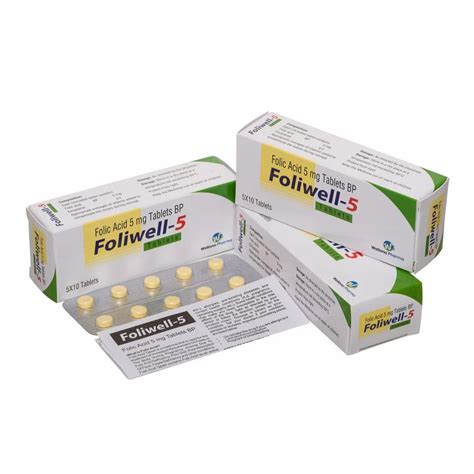 Folic Acid 5mg Tablet At ₹ 30 Strip Surat Id 20355468530