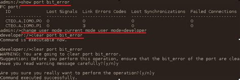 What Are The Commands To Check Link Bit Errors From The Switch And Storage Side Huawei