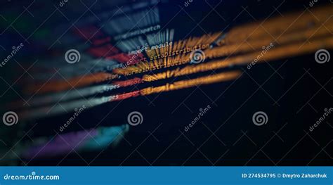 Programming Code Programming Code On Computer Screen Stock Image