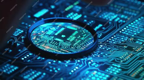 Premium Ai Image Binary Code Backdrop With Magnifier And Finger Print