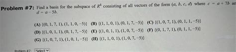[answered] Problem 7 Find A Basis For The Subspace Of R4 Consisting Of Kunduz