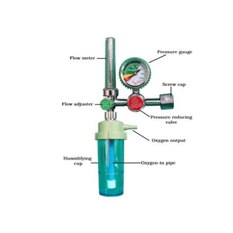 Oxygen Regulator Cga 540 Inhalator Pressure Gauge Flow 57 Off