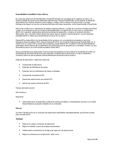 Powerbuilder Foundation Class Library Pdf Ventana Informática