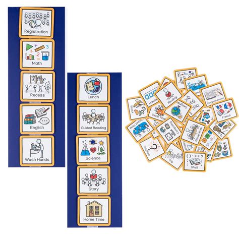 Buy Visual Schedule For School Visual Timetable For Classroom Send Autism Speech And Language