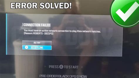 How To Fix Cod Black Ops 6 Bo6 Roberts Obispo Active Network Connection