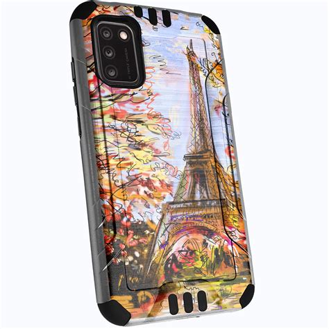 DALUX Silver Combat Phone Case Cover Compatible With Alcatel TCL A X