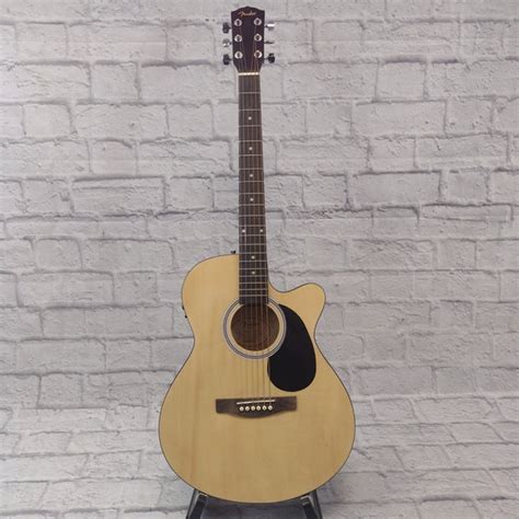 Fender Fa135ce Acoustic Guitar Converted To Left Handed Evolution Music