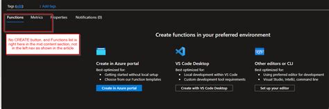 No Longer Accurate Cant Create A Function In The Portal · Issue