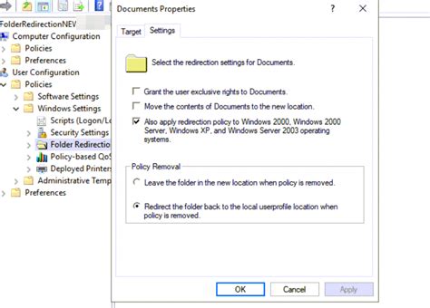 Turning Off Folder Redirection Microsoft Qanda