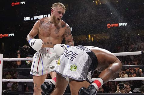 Jake Paul Beats Tyron Woodley With Sixth Round Stoppage