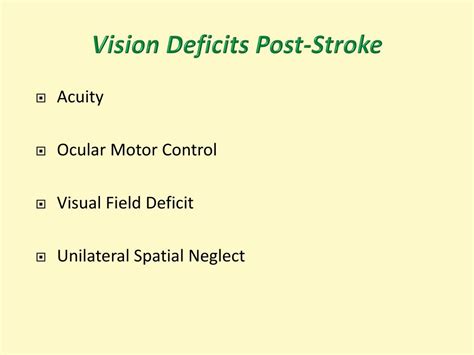 Ppt Visual Perceptual Deficits Its More Than An Acuity Issue Powerpoint Presentation Id 5838529