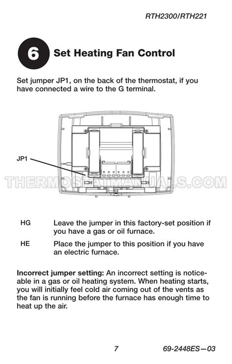 Honeywell Rth221b Thermostat Quick Installation Guide