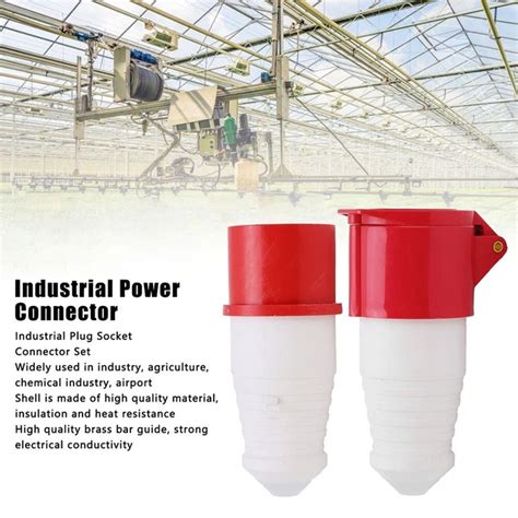 Tools Connector Industrial Portable Socket 16a 3 Phase 3pe 4pin Abs