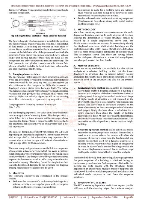 Seismic Analysis Of Multi Storey Rc Building With And Without Fluid Viscous Damper Pdf