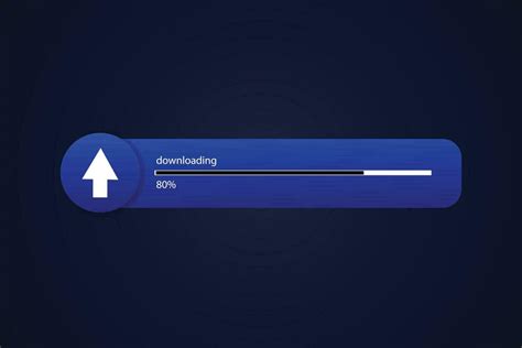 Vector Glossy Downloading Bar Progress Ui Design 24450432 Vector Art