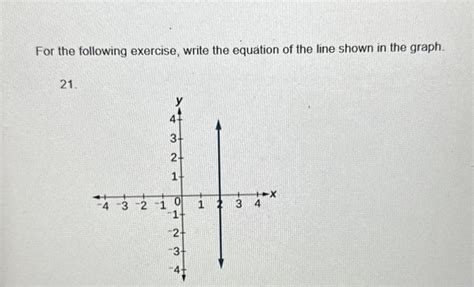 Solved For The Following Exercise Write The Equation Of The Chegg