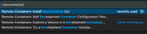 Ability To Launch Devcontainer Project From Command Line · Issue 2133