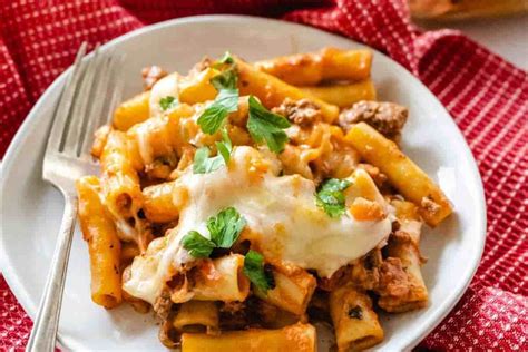 Baked Ziti Angel Hair Pasta With Traditional Recipe Radin