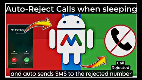MACRODROID TUTORIAL Auto Reject Calls Auto Reply When Sleeping YouTube