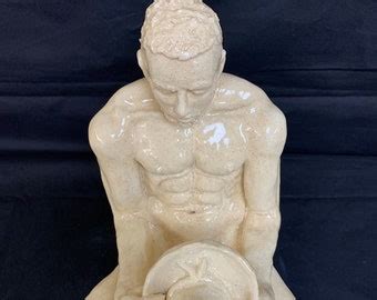 Nude Male Sculpture With Erection Etsy