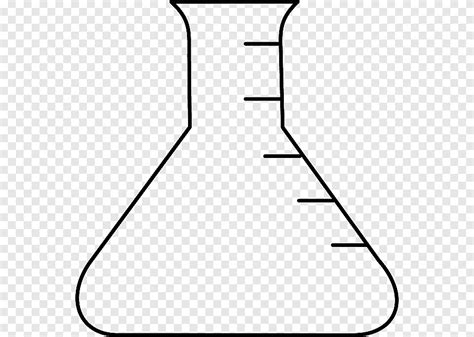 ห้องปฏิบัติการบีกเกอร์ Flasks ขวดแก้ว Erlenmeyer เปิดการ์ตูนวิทยาศาสตร์