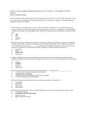 Quiz 1 KEY Revised 1 Docx Quiz 1 Covers Assigned Reading Material From 1 8 1 10 Ch 1 Ch 10
