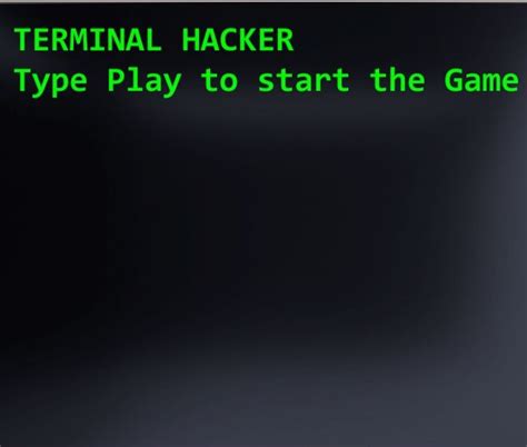 Terminal Hacker Expanded By GamesBySaul Terminal Hacker Expanded By GamesBySaul