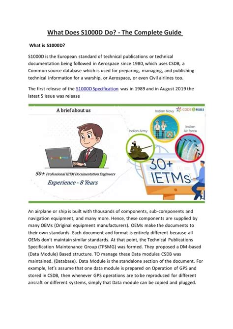 Ppt What Does S1000d Do The Complete Guide Powerpoint Presentation Id10391116