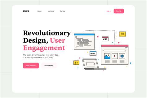 Programming Web Development Ui Ux Illustration Illustrations Ft Coding And Abstract Tech Envato