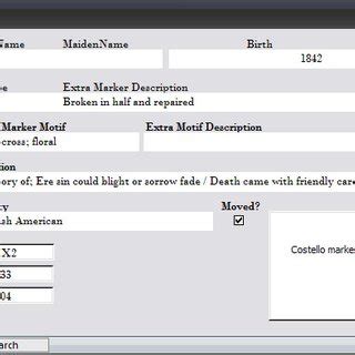 Example Of Database Form Download Scientific Diagram