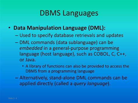Adbms 7 Database Languages And Tools Pptx