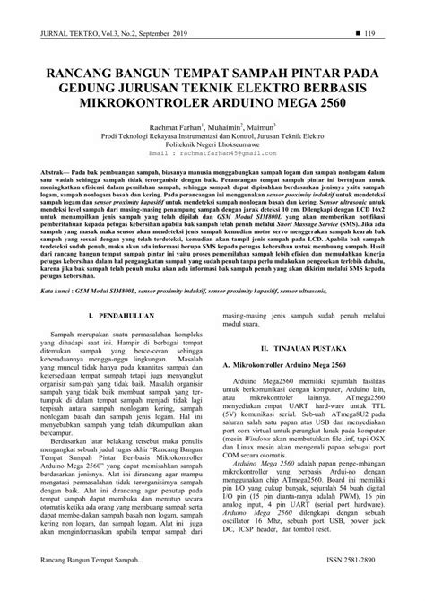 Pdf Rancang Bangun Tempat Sampah Pintar Pada Dokumentips
