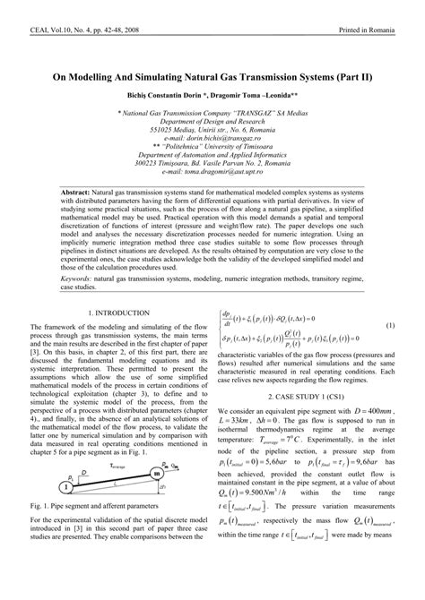 Pdf On Modelling And Simulating Natural Gas Transmission Systems Part Ii
