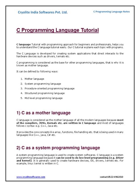 Sanjay Download Free Pdf C Programming Language Parameter