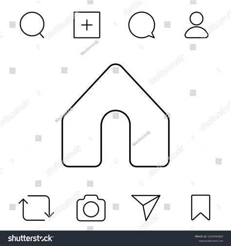 Set Generic Social Media User Interface Stock Vector Royalty Free 2164393887 Shutterstock