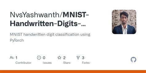 GitHub NvsYashwanth MNIST Handwritten Digits Recognition MNIST