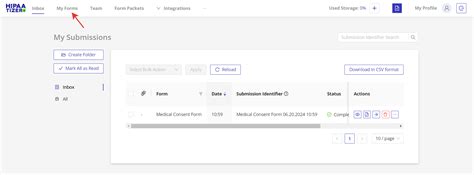 how to add additional columns and sort by submission date in hipaatizer