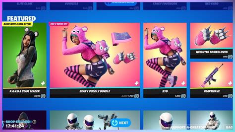 Fortnite Item Shop New Panda Team Leader Syd Edit Style 42423 Youtube