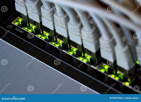 Gigabit Ethernet Connection Stock Image Image Of Firewall Digital