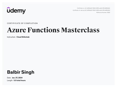 Balbir Singh Matharu On Linkedin Udemy Course Completion Certificate