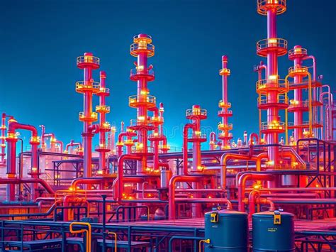 Modern Chemical Plant Synthesis And Production A Vibrant Landscape Of Industrial Processes And