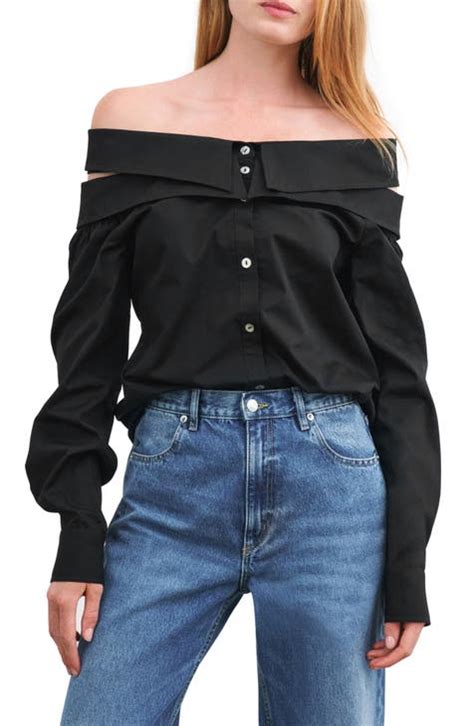 Womens Black Off The Shoulder Tops Nordstrom